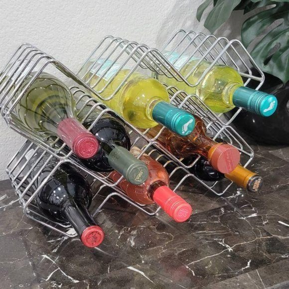 Unlisted | Dining | 8bottle Metal Wire Winespirits 75ml Bottle Rack ...